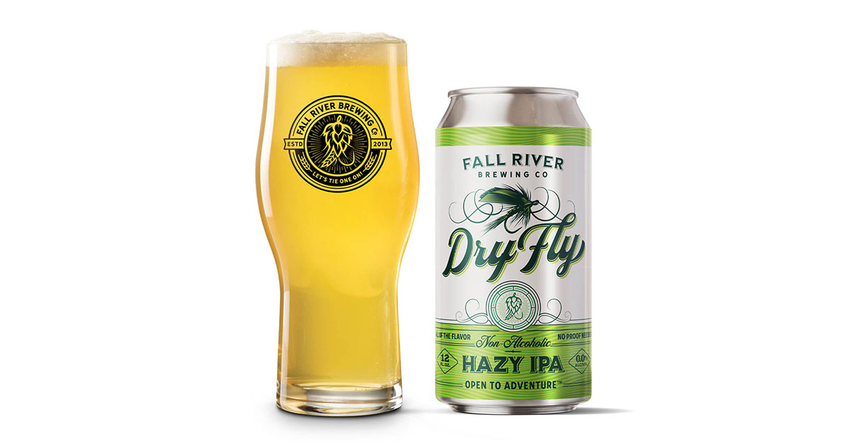 Dry Fly Non-Alcoholic Hazy IPA | Fall River Brewing Co.