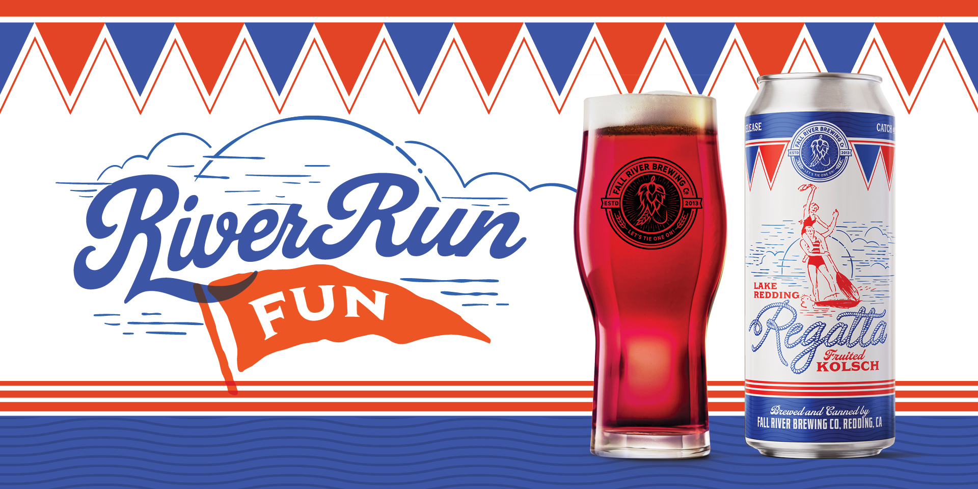 Lake Redding Regatta Pomegranate Kolsch | Fall River Brewing Co.
